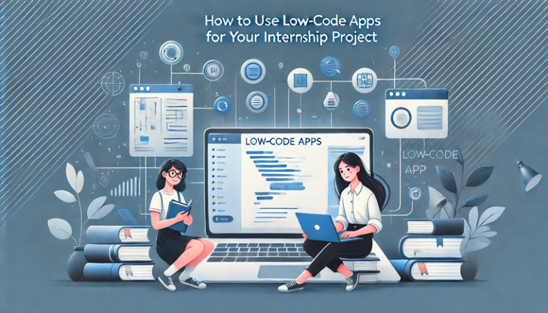 How To Use Low-Code Apps For Your Internship Project - 2026